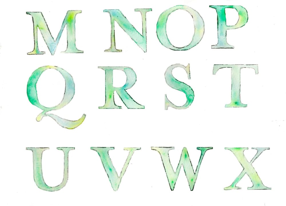 (completed) Mrs. Eaves Bold letters | Skillshare Student Project