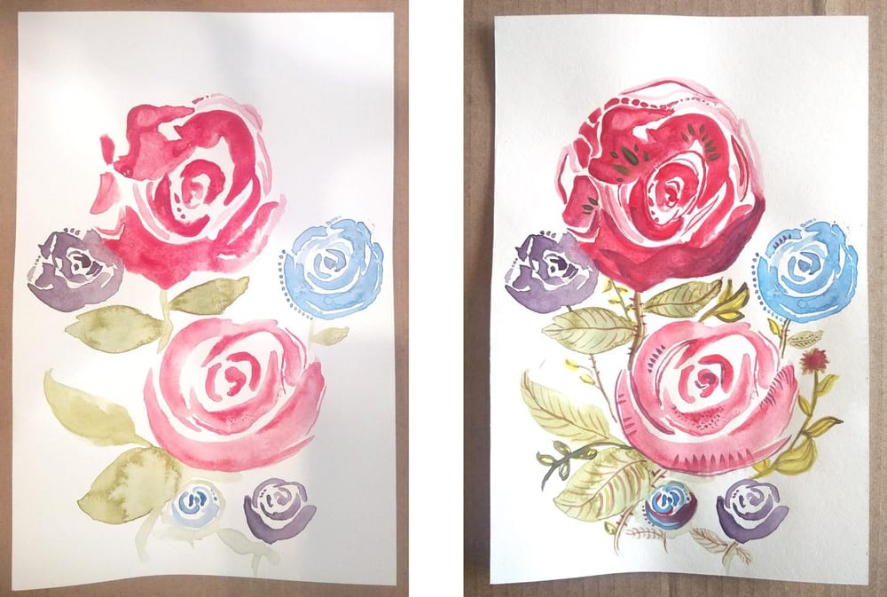 Getting Started with the Dropped Color Technique | Skillshare Student ...