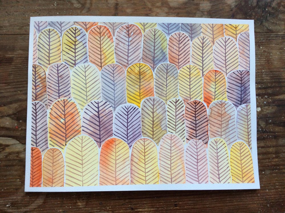 Autumn inspired feather forest | Skillshare Student Project