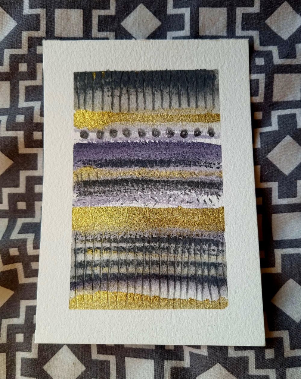 Abstract Graphite and Gold | Skillshare Student Project