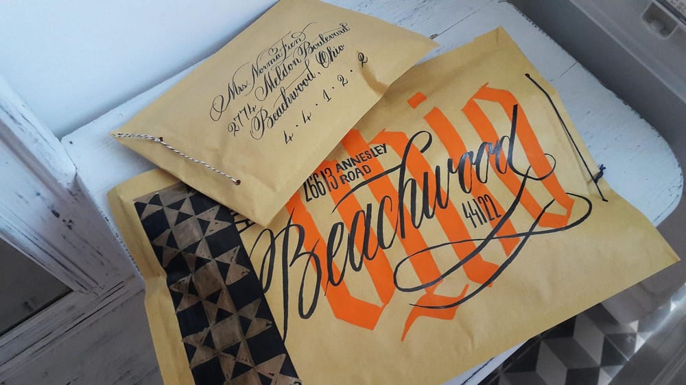 Hand lettered envelope | Skillshare Student Project