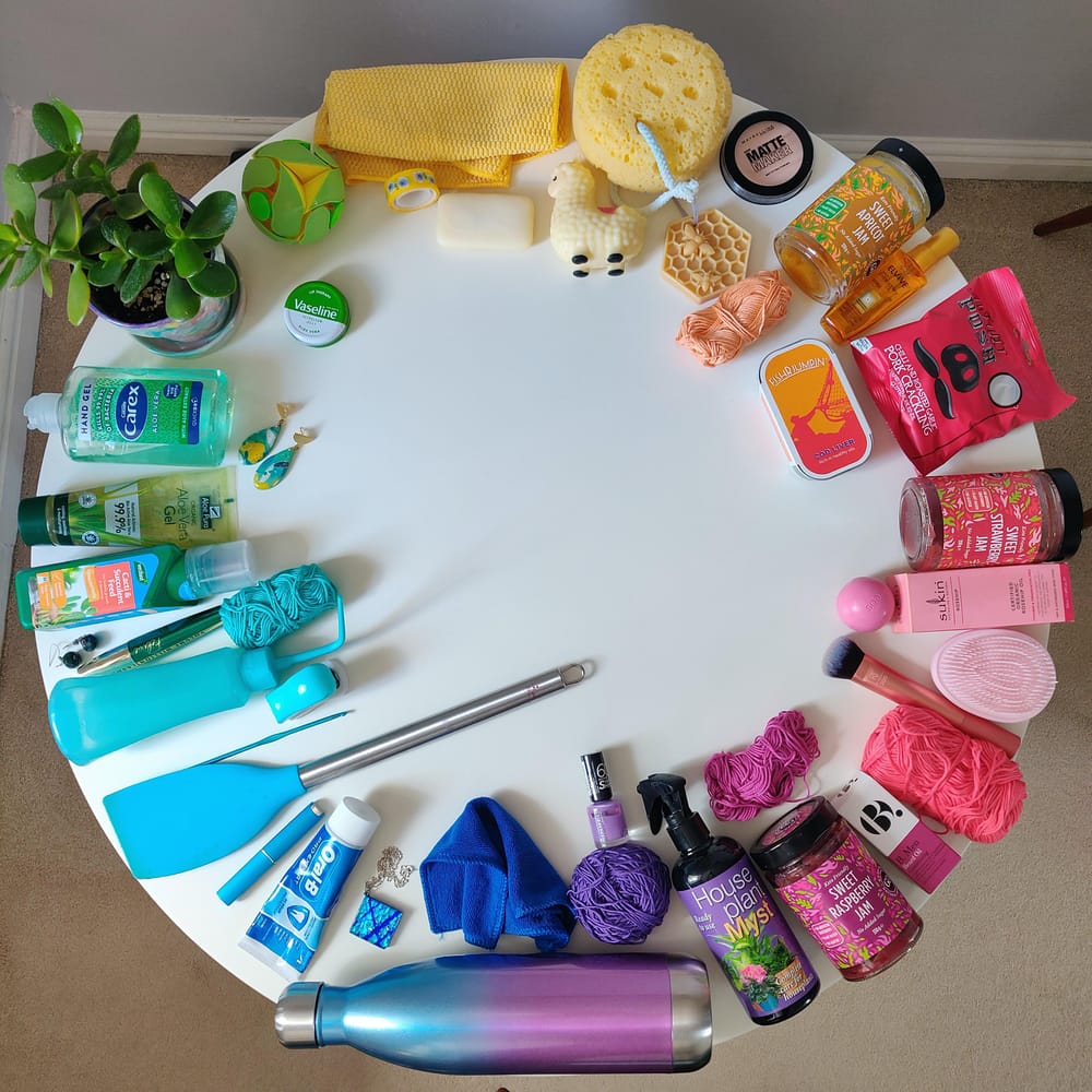 My rainbow objects & colour harmonies | Skillshare Student Project