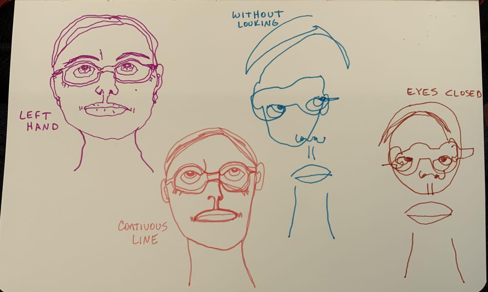 Self portrait exercises | Skillshare Student Project