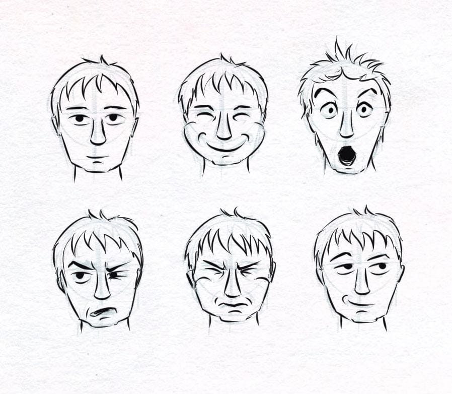 Six expressions | Skillshare Student Project