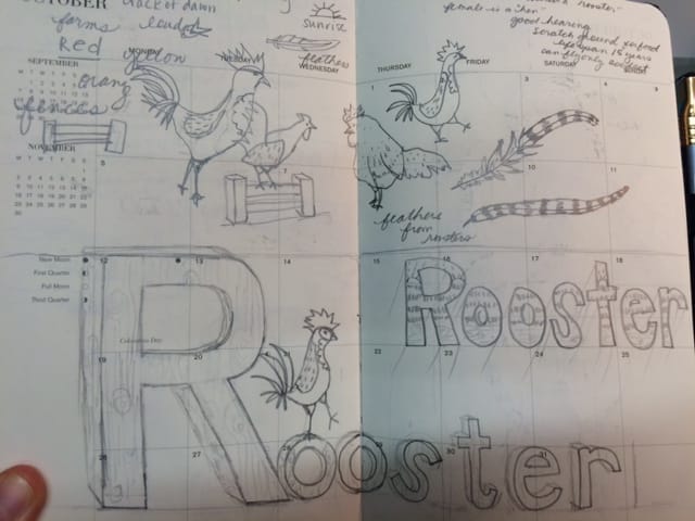 R is for Rooster | Skillshare Student Project