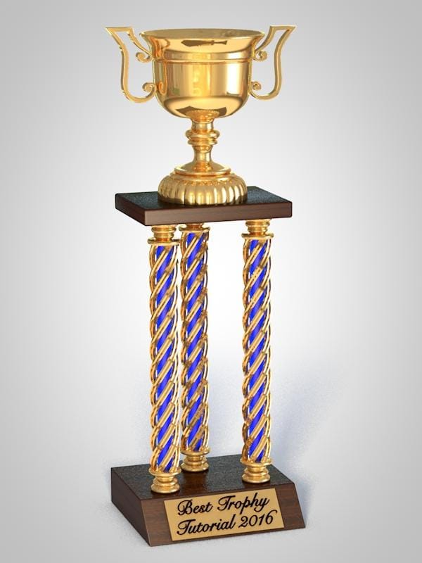 Trophy for the Best Trophy Tutorial 2016 | Skillshare Student Project