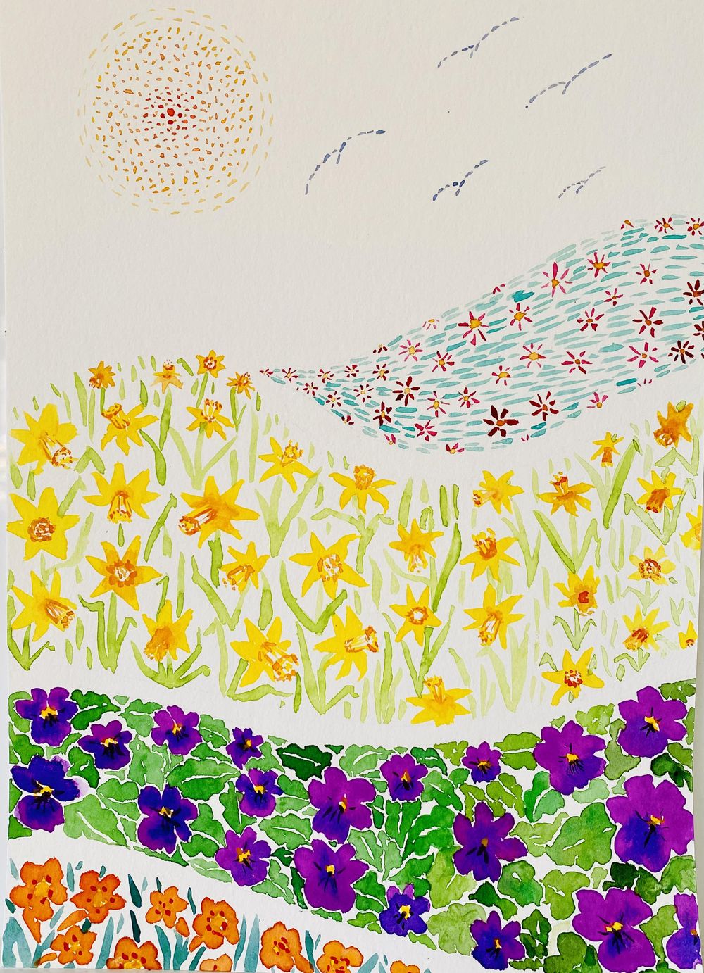 pattern landscapes and flower fields | Skillshare Student Project