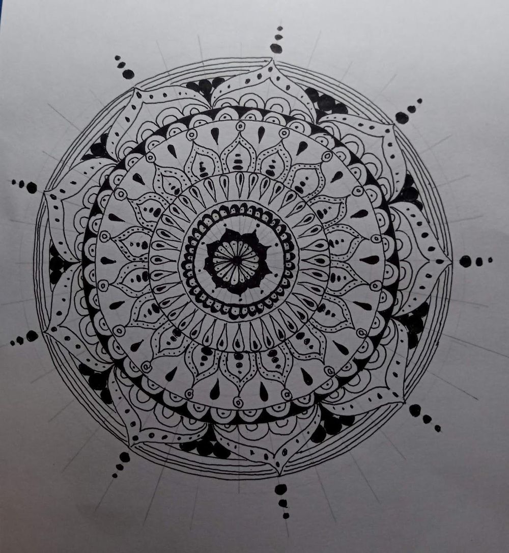first mandala | Skillshare Student Project