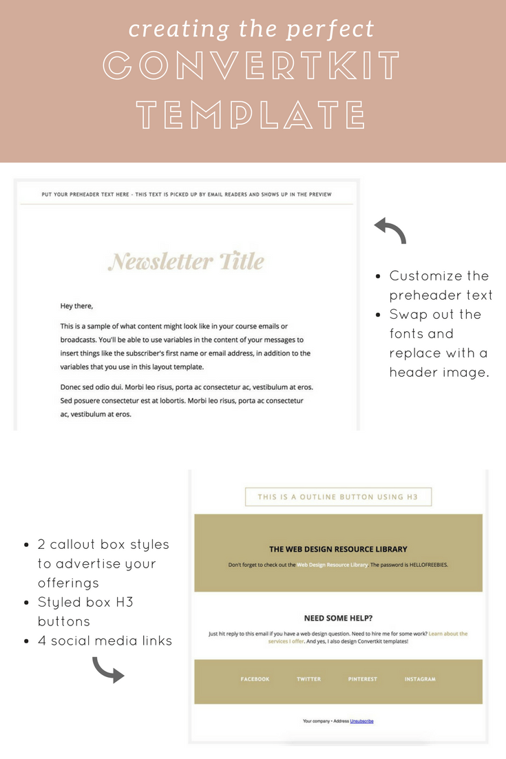Design an Email Template for ConvertKit | Skillshare Student Project