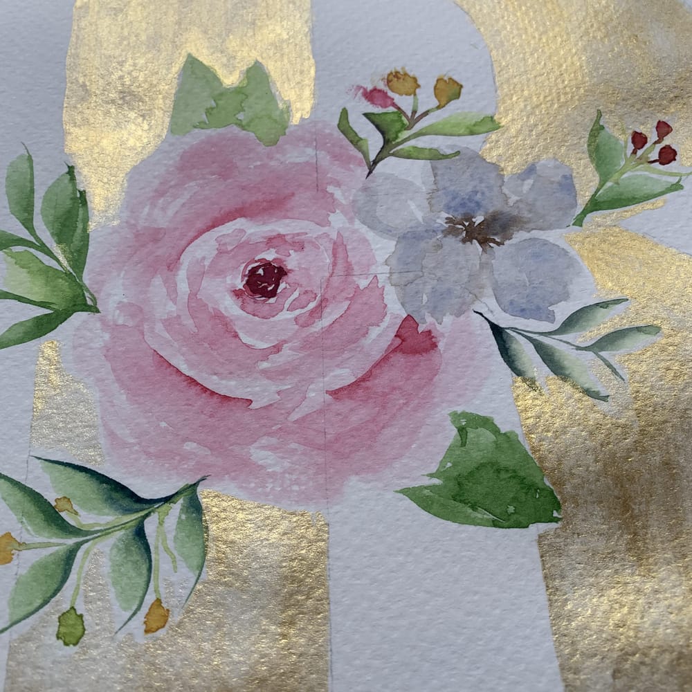 Watercolor Floral Letter | Skillshare Student Project