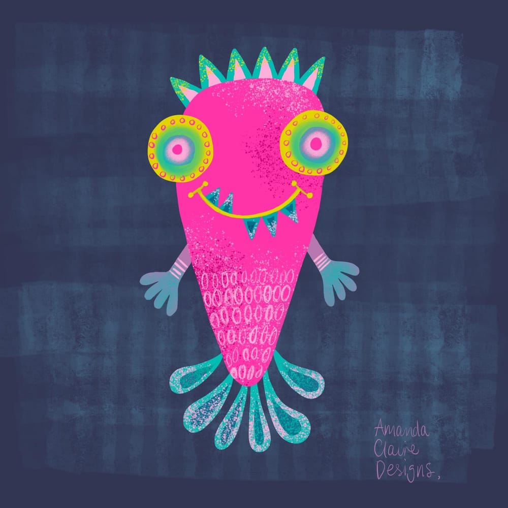 Funky Fish Monster | Skillshare Student Project