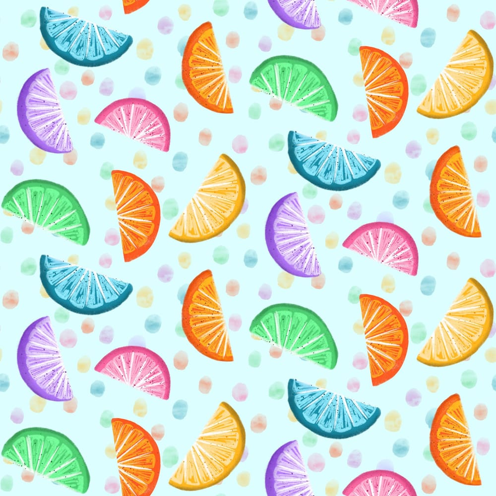 Method 3: Half Drop Citrus Patterns | Skillshare Student Project