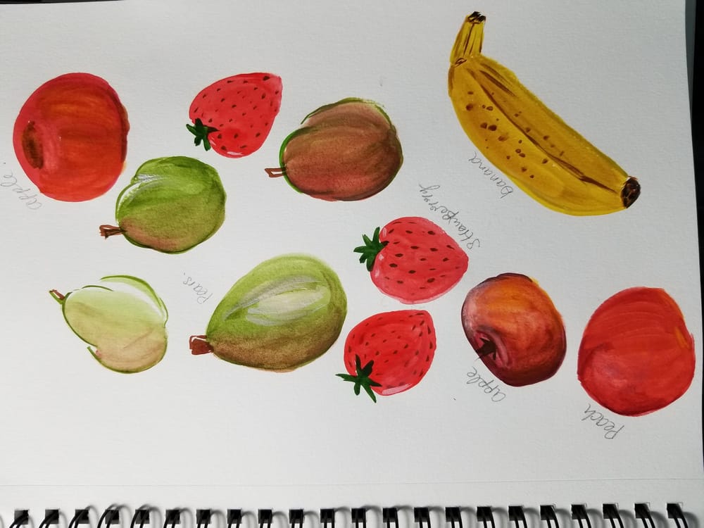 Fruits in Gouache | Skillshare Student Project