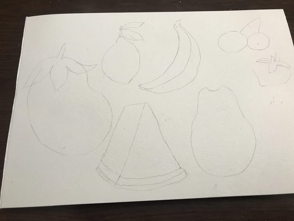 New fruits. Water colours | Skillshare Student Project