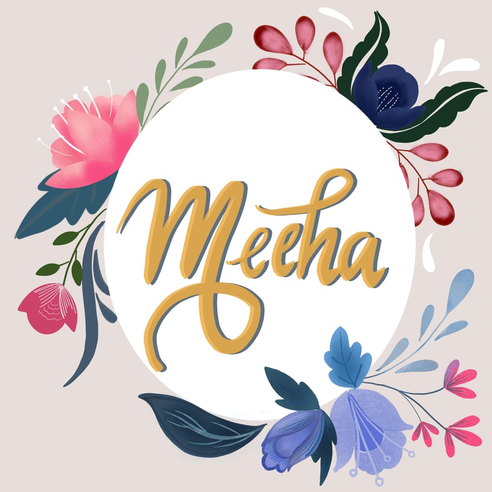 Meeha .This is my first try on hand lettering. | Skillshare Student Project