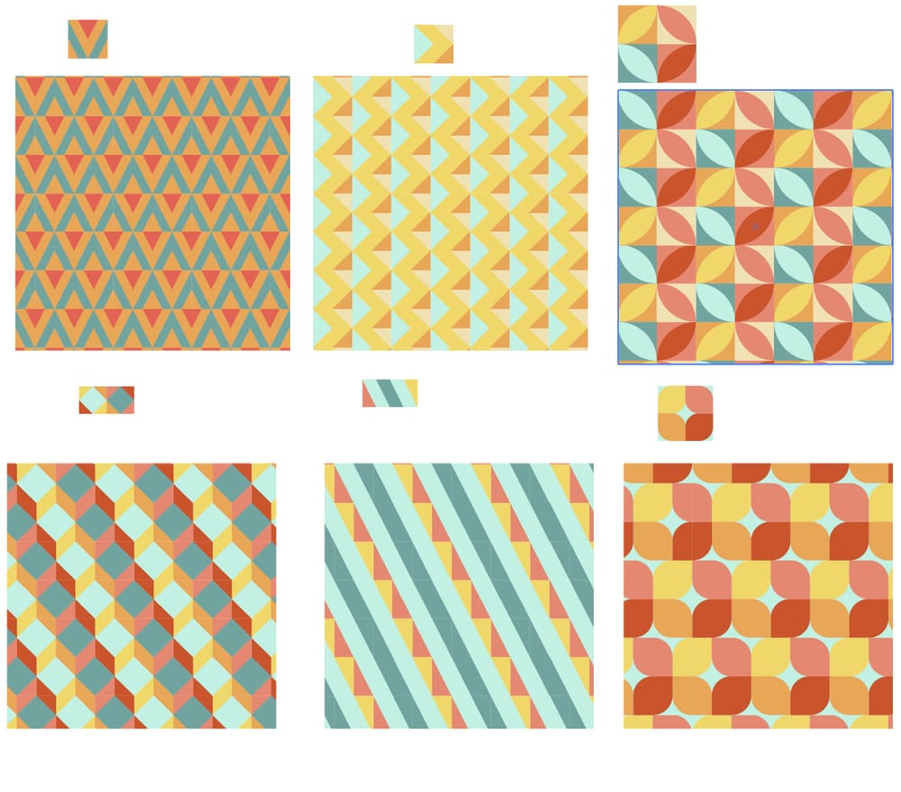 Retro Geometric Pattern | Skillshare Student Project