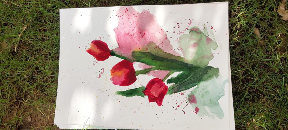 Expressive watercolor florals | Skillshare Student Project