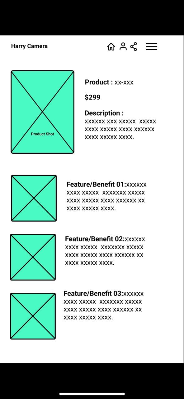Wireframe | Skillshare Student Project