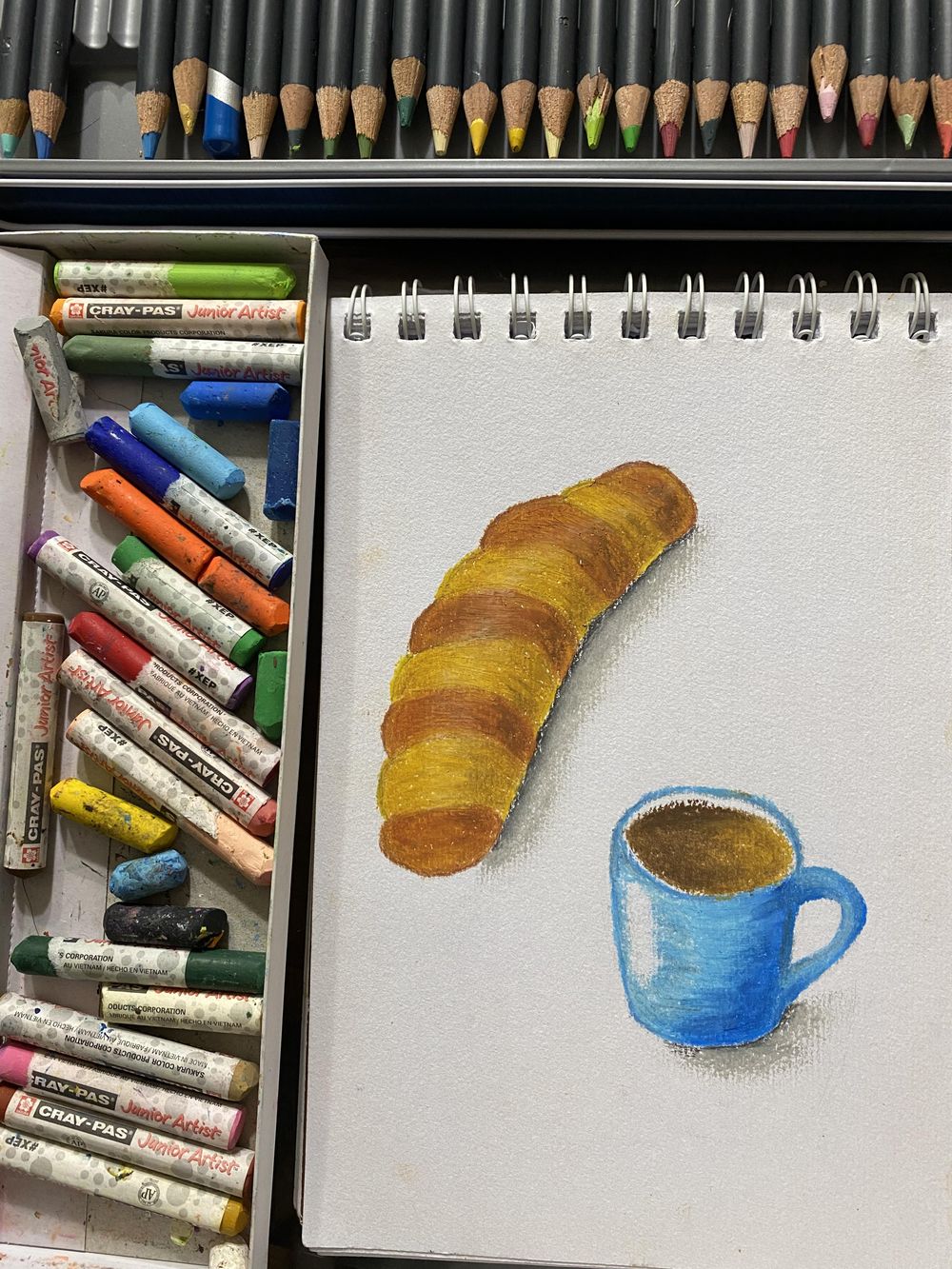 Drawing food with oil pastels | Skillshare Student Project