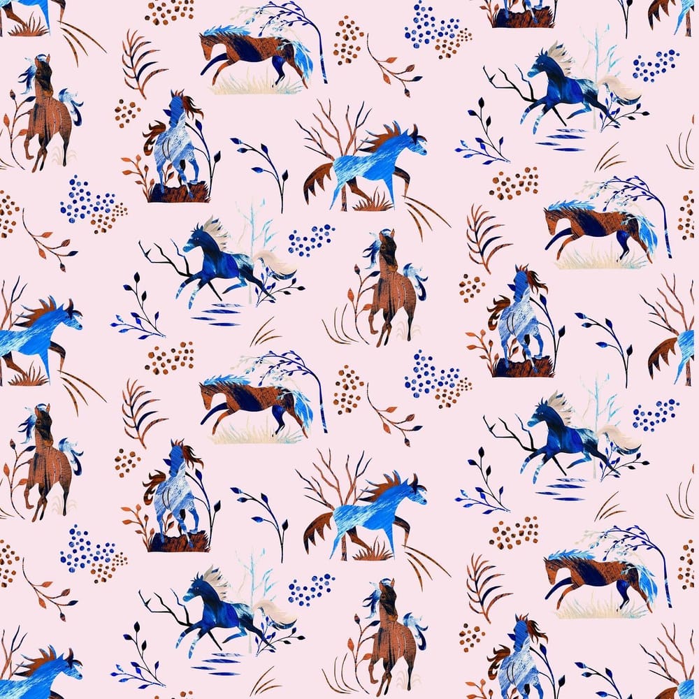 Horse Collage Pattern | Skillshare Student Project