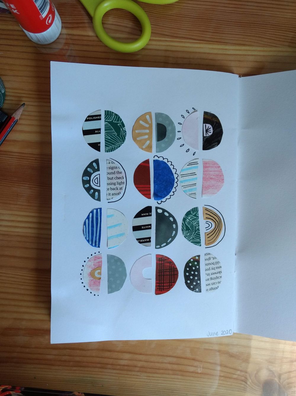 Circles collage | Skillshare Student Project