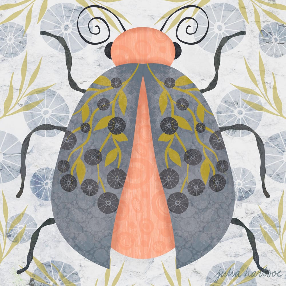 Folk Art Insect Illustration | Skillshare Student Project