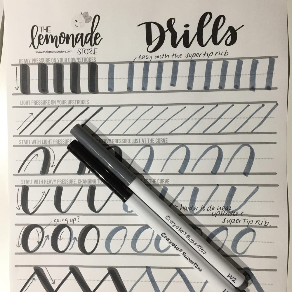 Drills and Alphabet with Crayola SuperTips | Skillshare Student Project