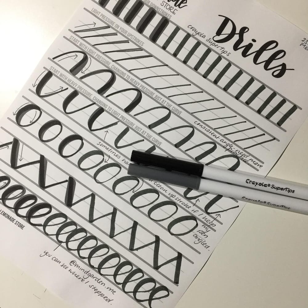Drills and Alphabet with Crayola SuperTips | Skillshare Student Project
