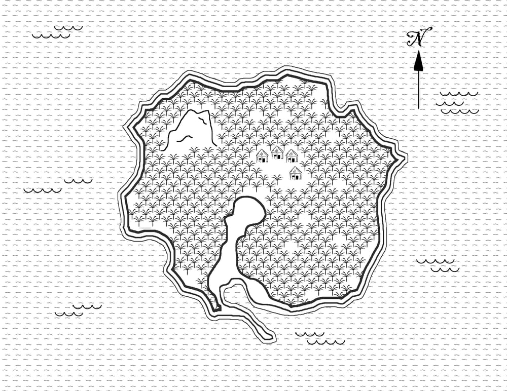 Gilligan's Island map | Skillshare Student Project