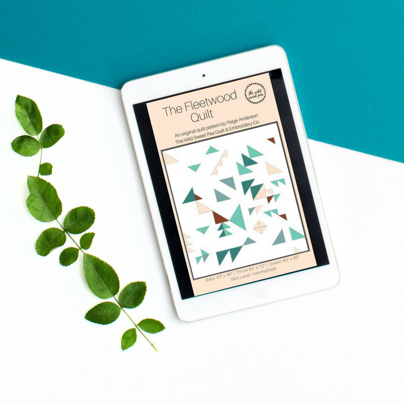 FLEETWOOD QUILT PATTERN | modern triangle quilt pattern for intermediate sewists | Skillshare ...