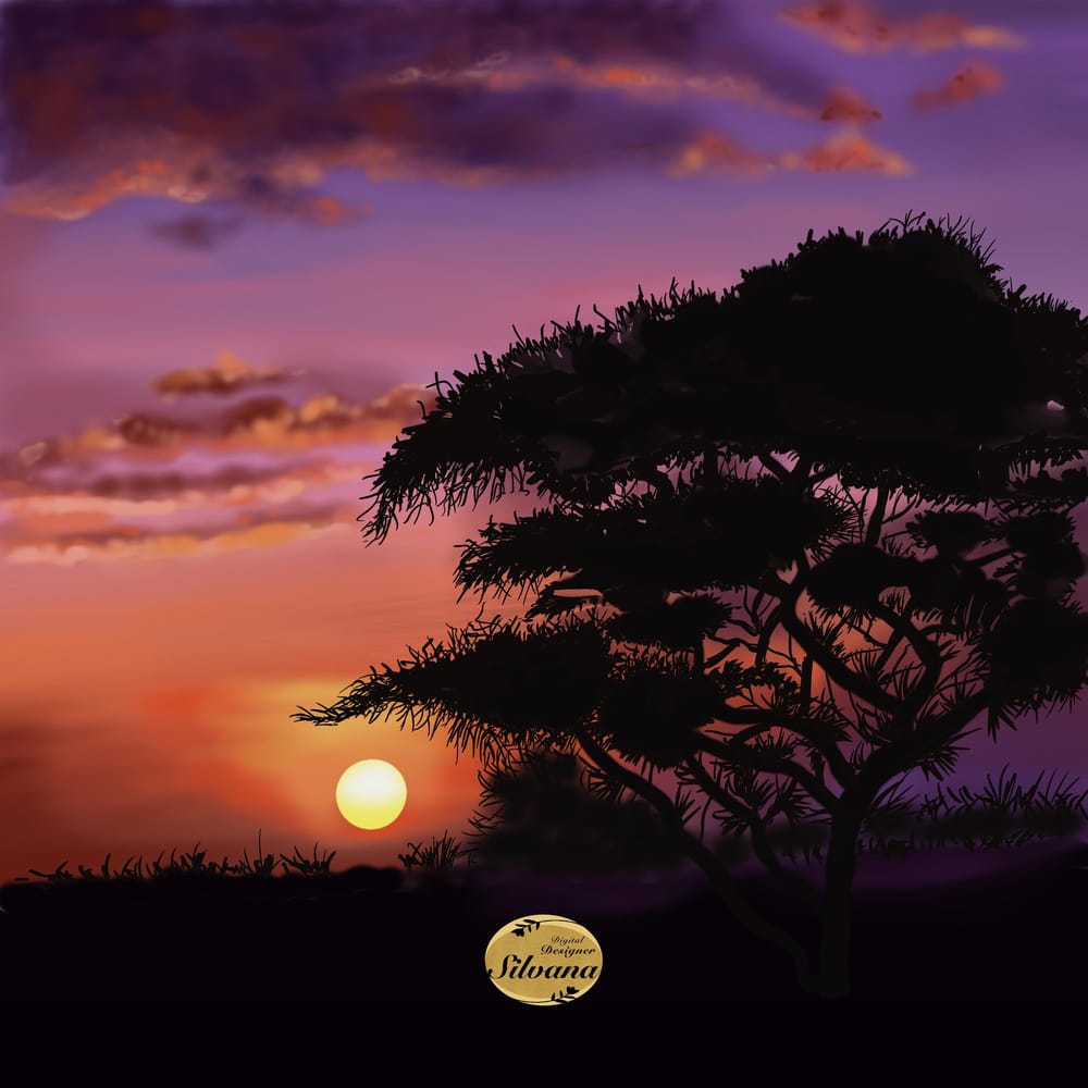 Create a Photorealistic African Sunset Scene in Procreate | Skillshare ...