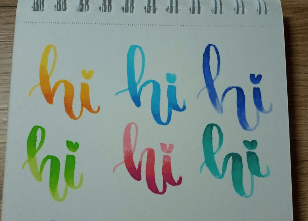 Lettering y degradado | Skillshare Student Project