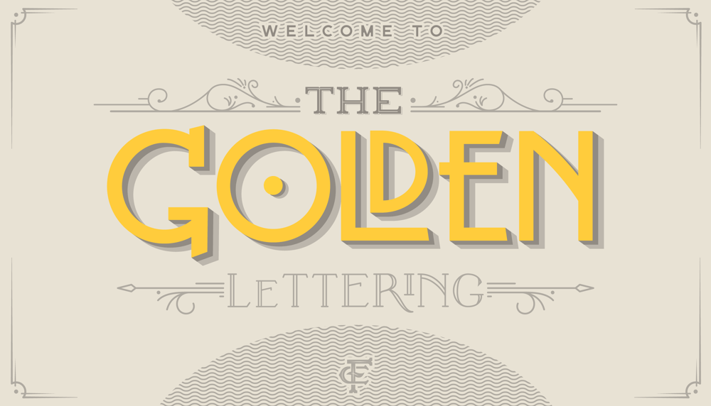 The golden Lettering | Skillshare Student Project