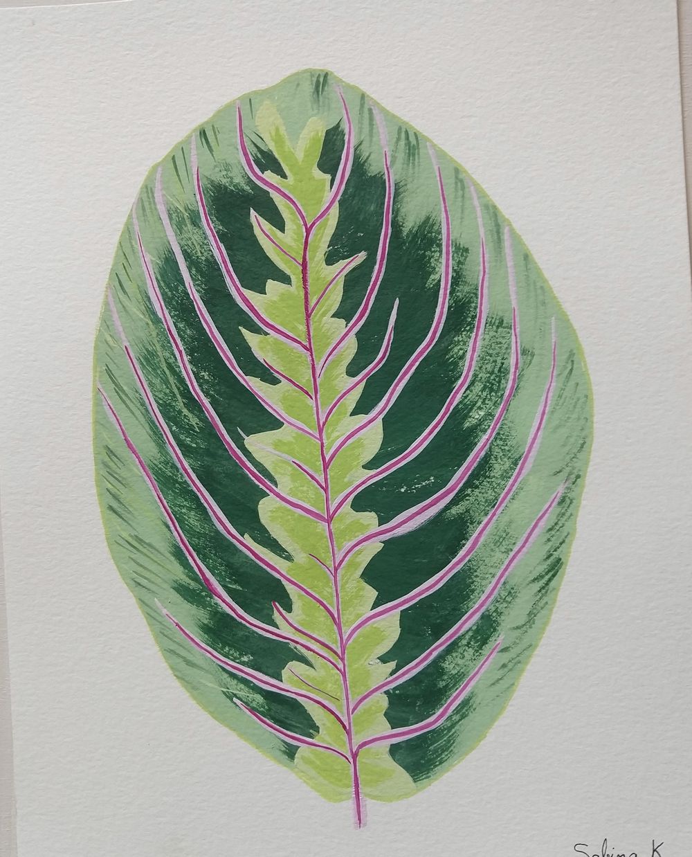 Tropical Leaves in Gouache | Skillshare Student Project