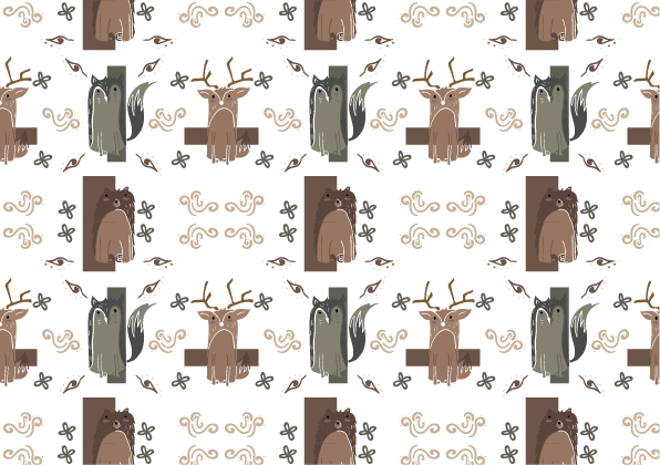 Woodland Animals Repeating Pattern | Skillshare Student Project