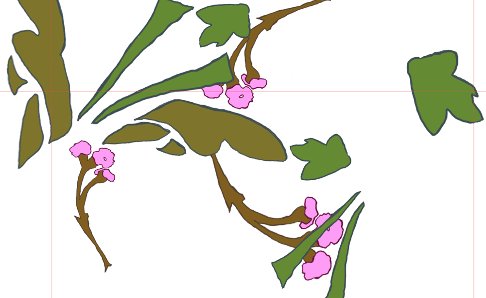 Chrysanthemum Tossed Repeat | Skillshare Student Project