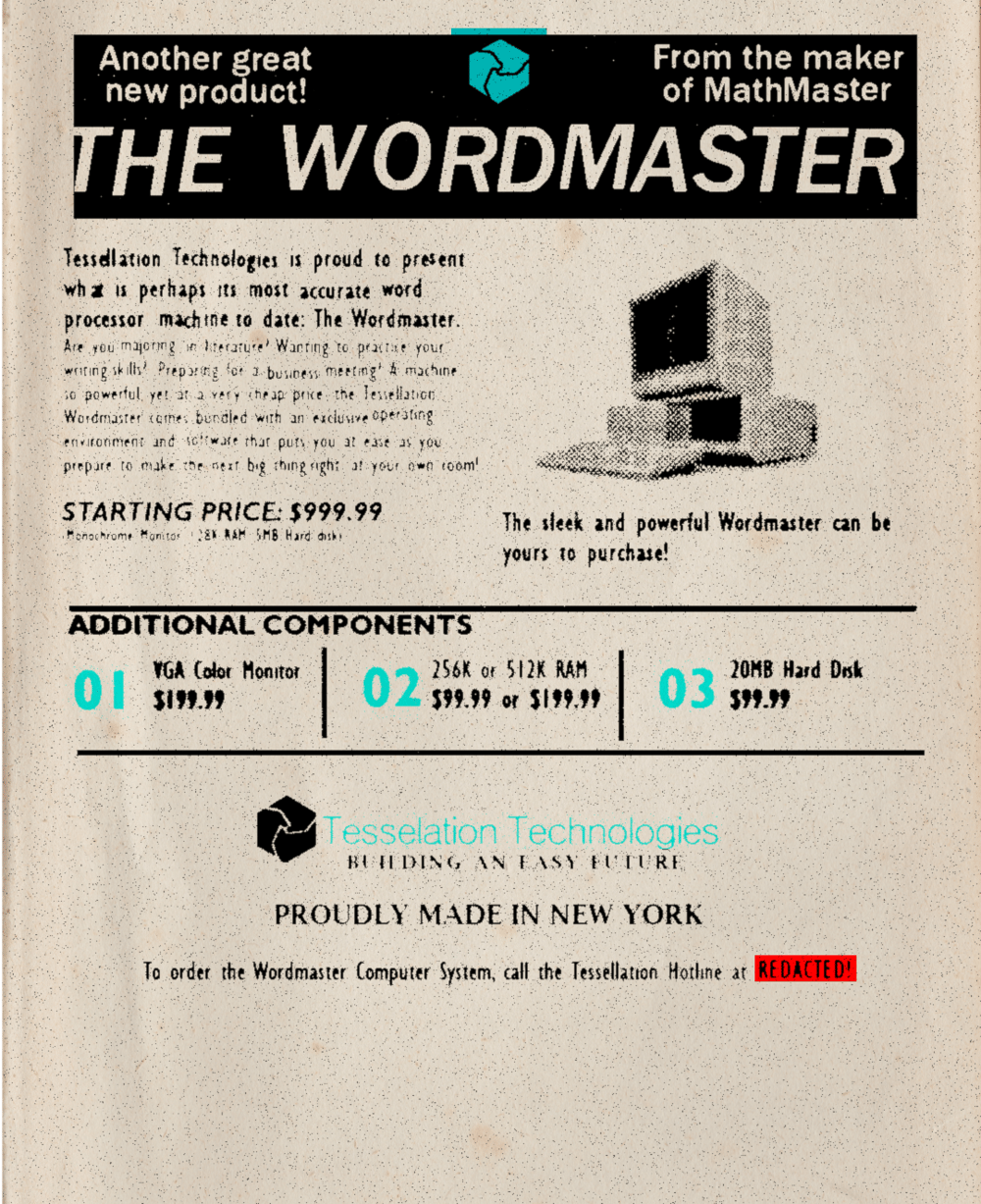 The Tessellation Wordmaster Computer Advertisement | Skillshare Student ...