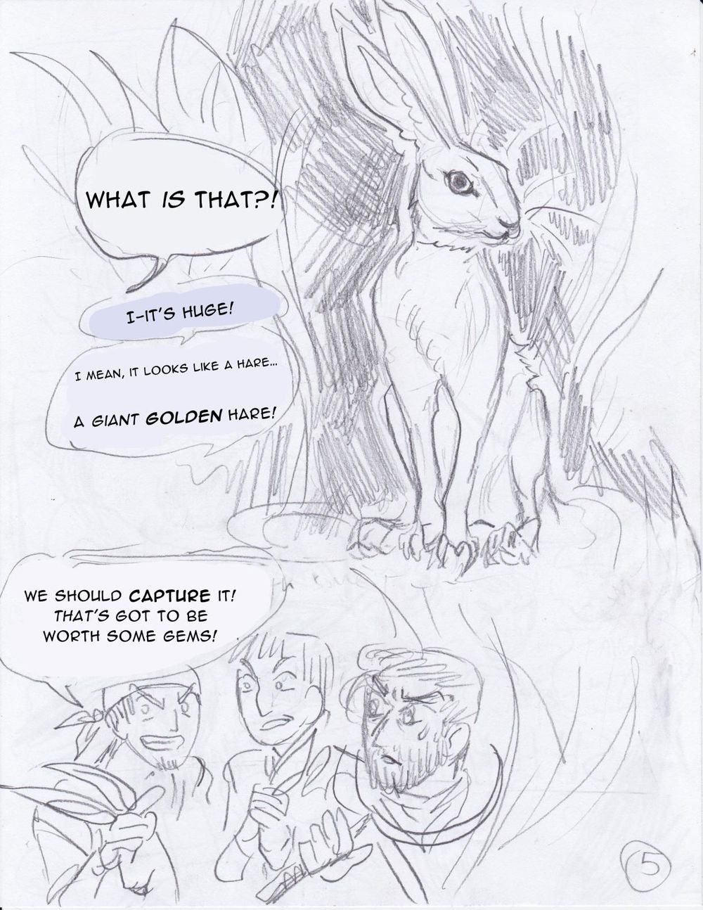 The Golden Hare - Rough Sketches | Skillshare Student Project