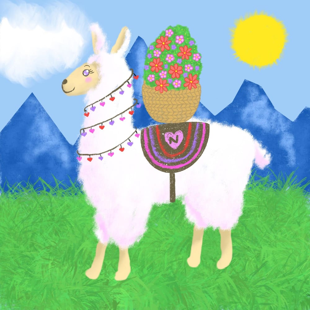 Cute Llama | Skillshare Student Project
