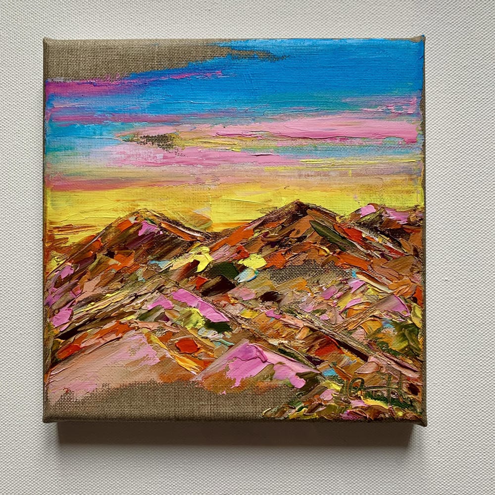 Abstract Landscape Painting | Skillshare Student Project