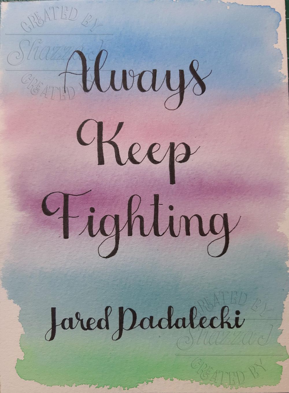 Always Keep Fighting | Skillshare Student Project