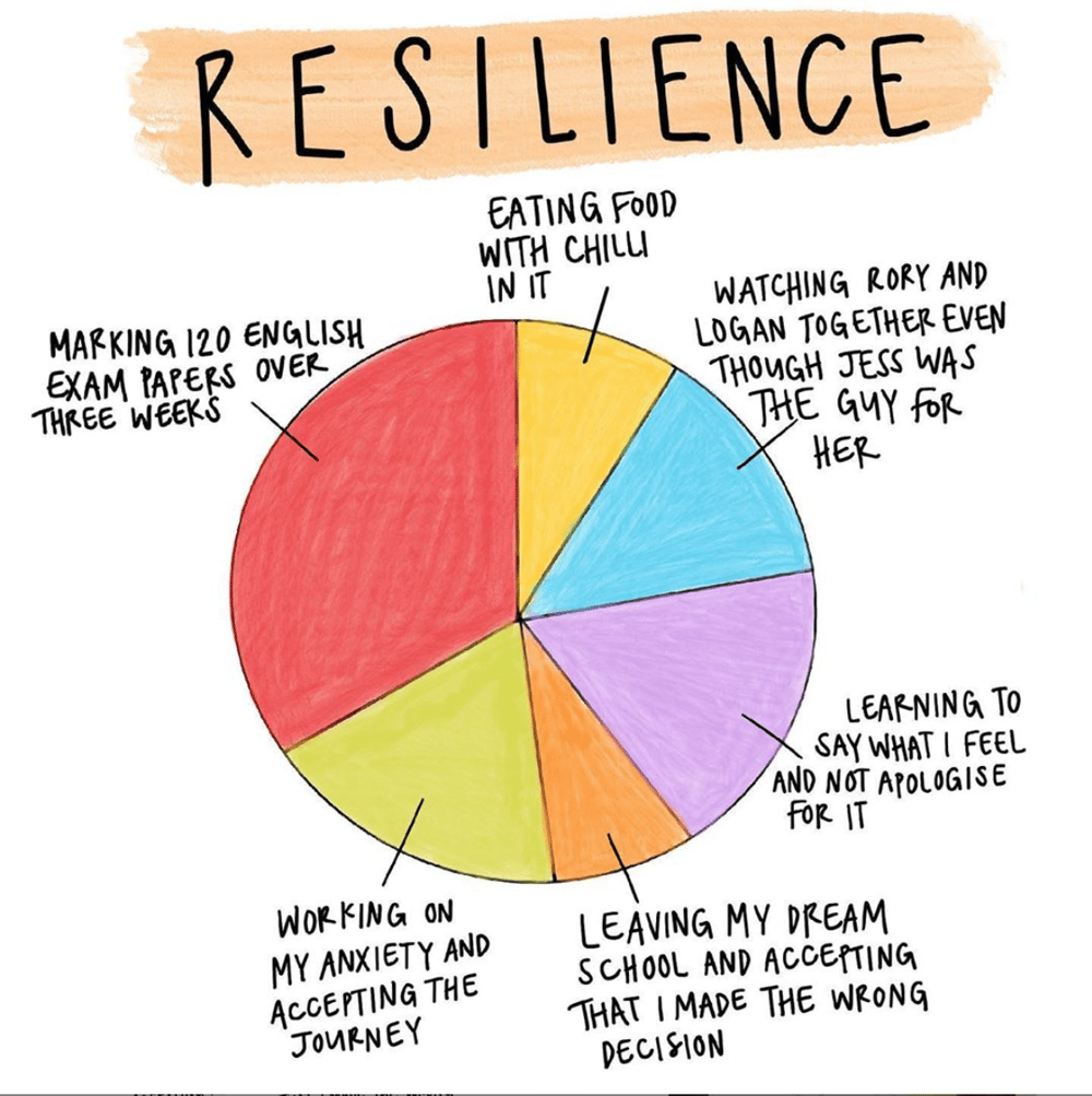 Pie Chart of Resilience - Mari Andrew Project | Skillshare Student Project