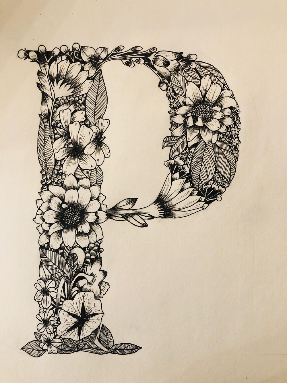 Illustrated Letter P | Skillshare Student Project