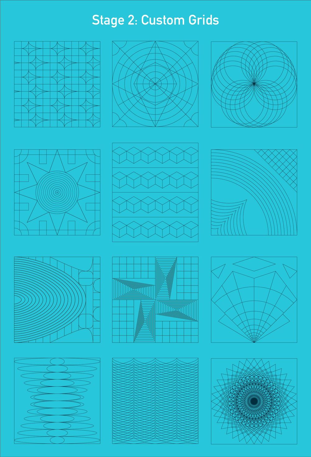 Geometric Shapes, grids and effects | Skillshare Student Project