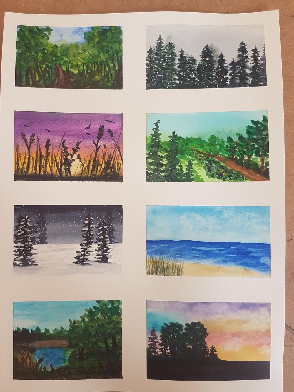 8 mini landscape | Skillshare Student Project
