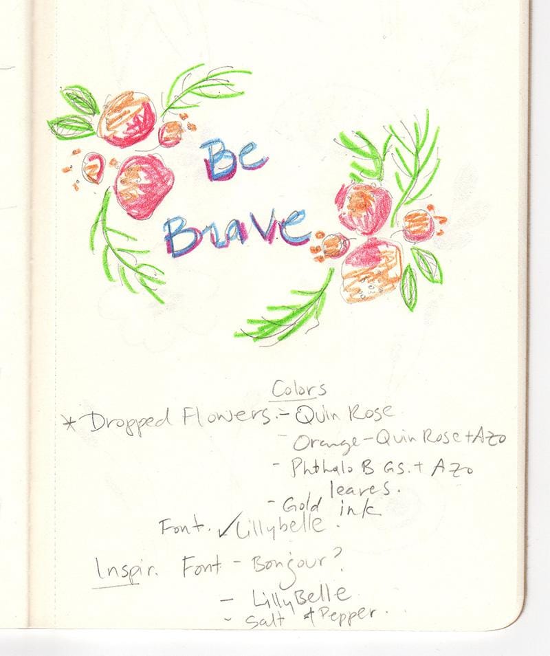 Be Brave Print: | Skillshare Student Project