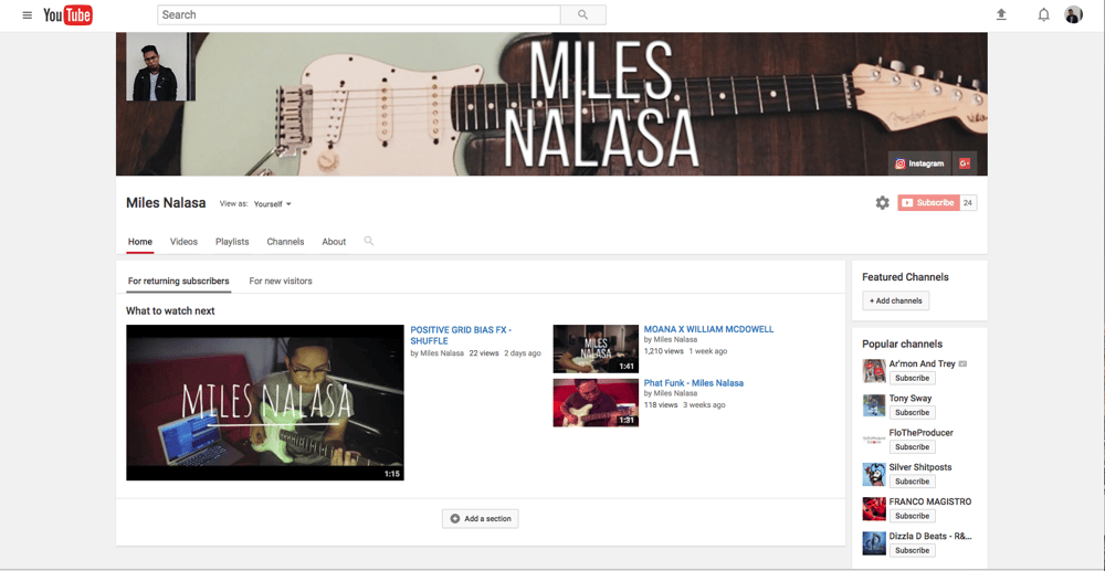 Review My Channel! milesnalasa | Skillshare Student Project