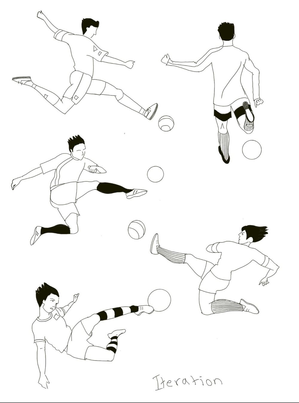 Exaggeration Exercise, Poses in Shapes and Action Figures | Skillshare ...