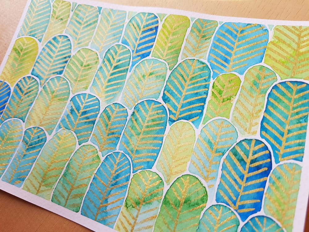 Feather Forest Pattern | Skillshare Student Project