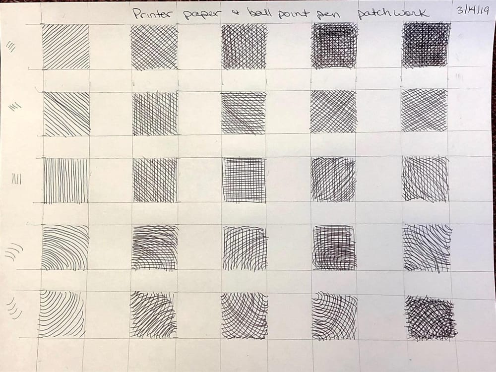 Cross hatching at lunch break | Skillshare Student Project